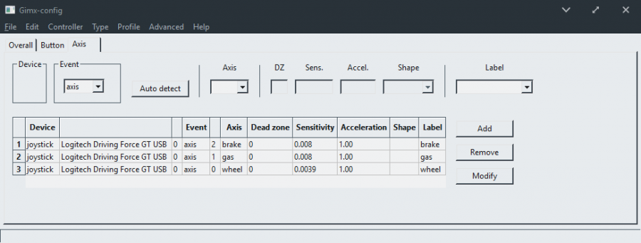 Gimx-config - GIMX